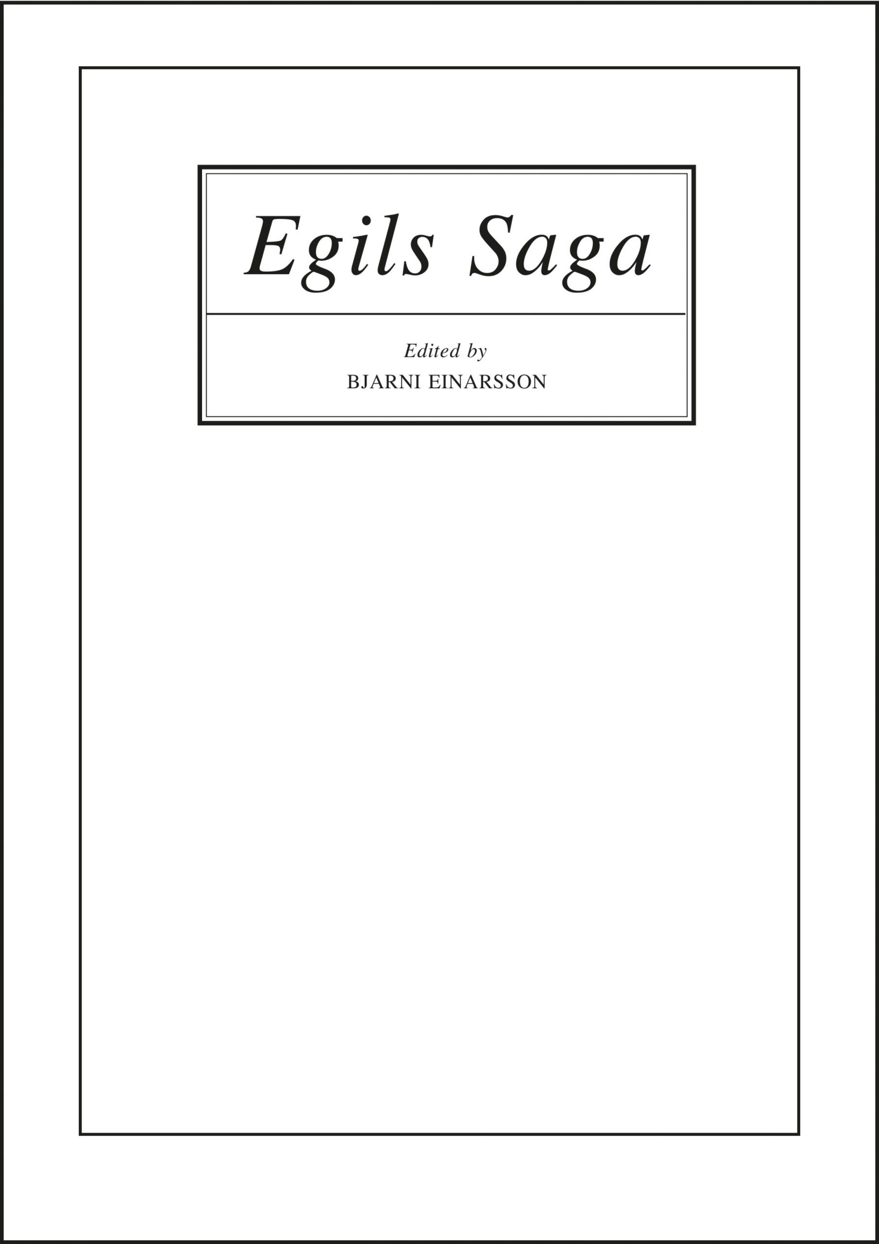 Egils saga (bound) - Viking Society for Northern Research