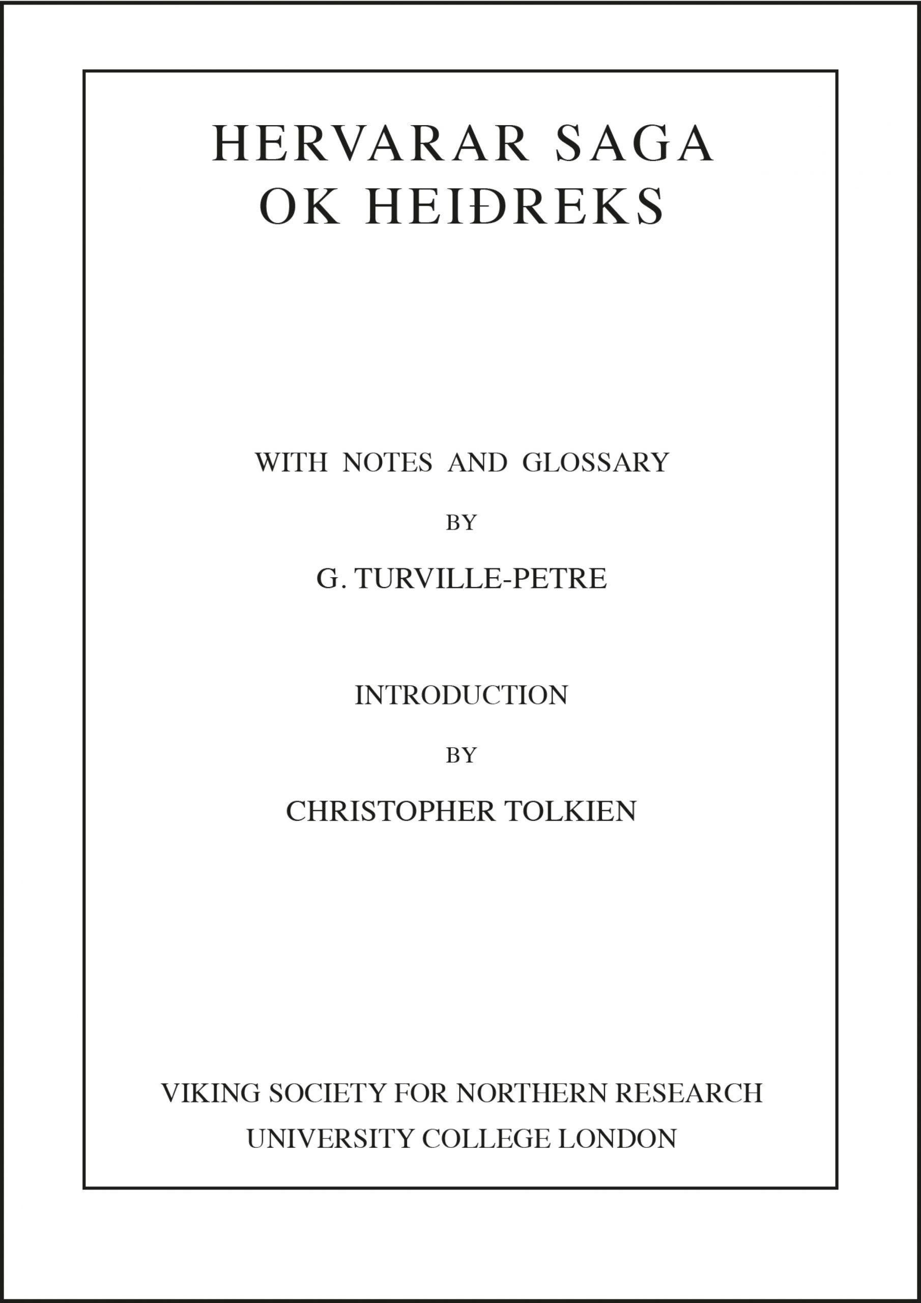 Publications - Viking Society for Northern Research