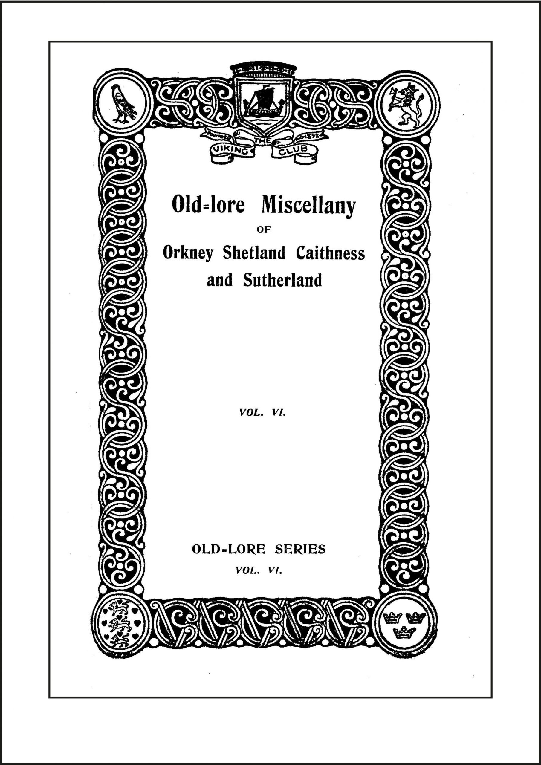 Old-Lore Miscellany VI - Viking Society for Northern Research