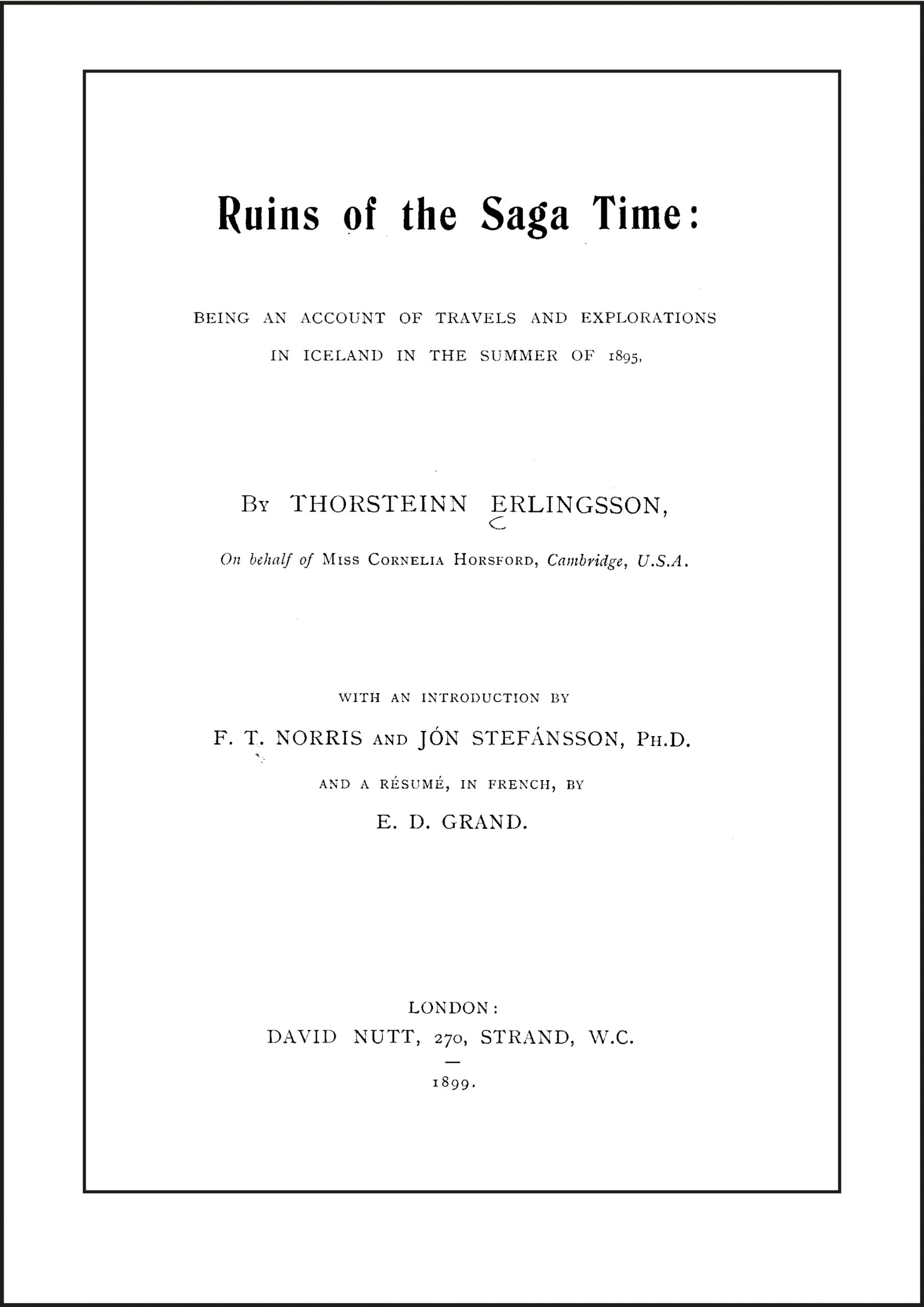 Ruins of the Saga Time - Viking Society for Northern Research