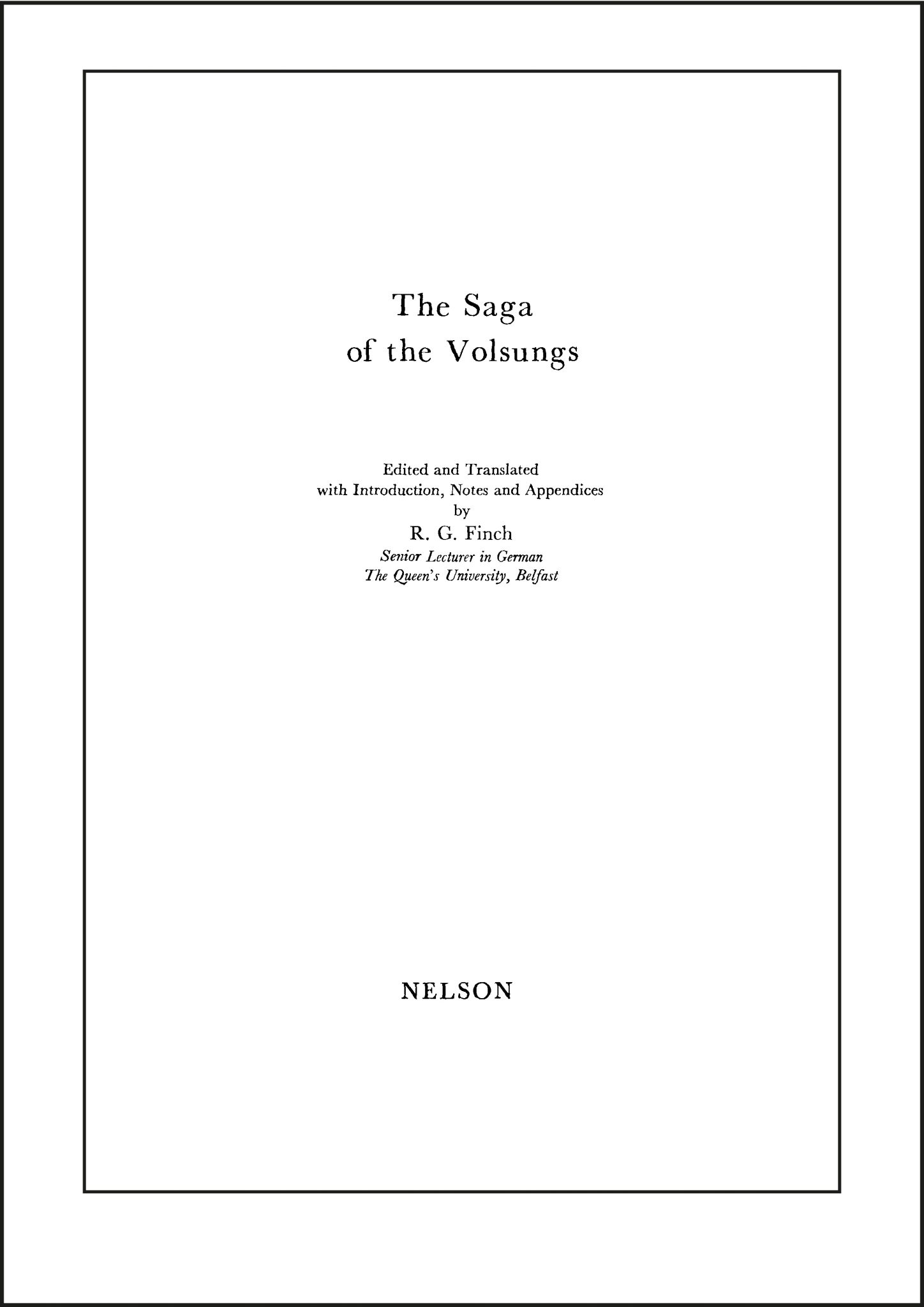 Volsunga Saga - Viking Society for Northern Research